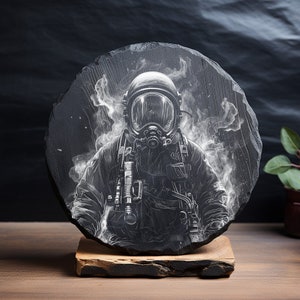 Firefighter Fireman Rescuer Responder Laser Engraving File Slate PNG ...