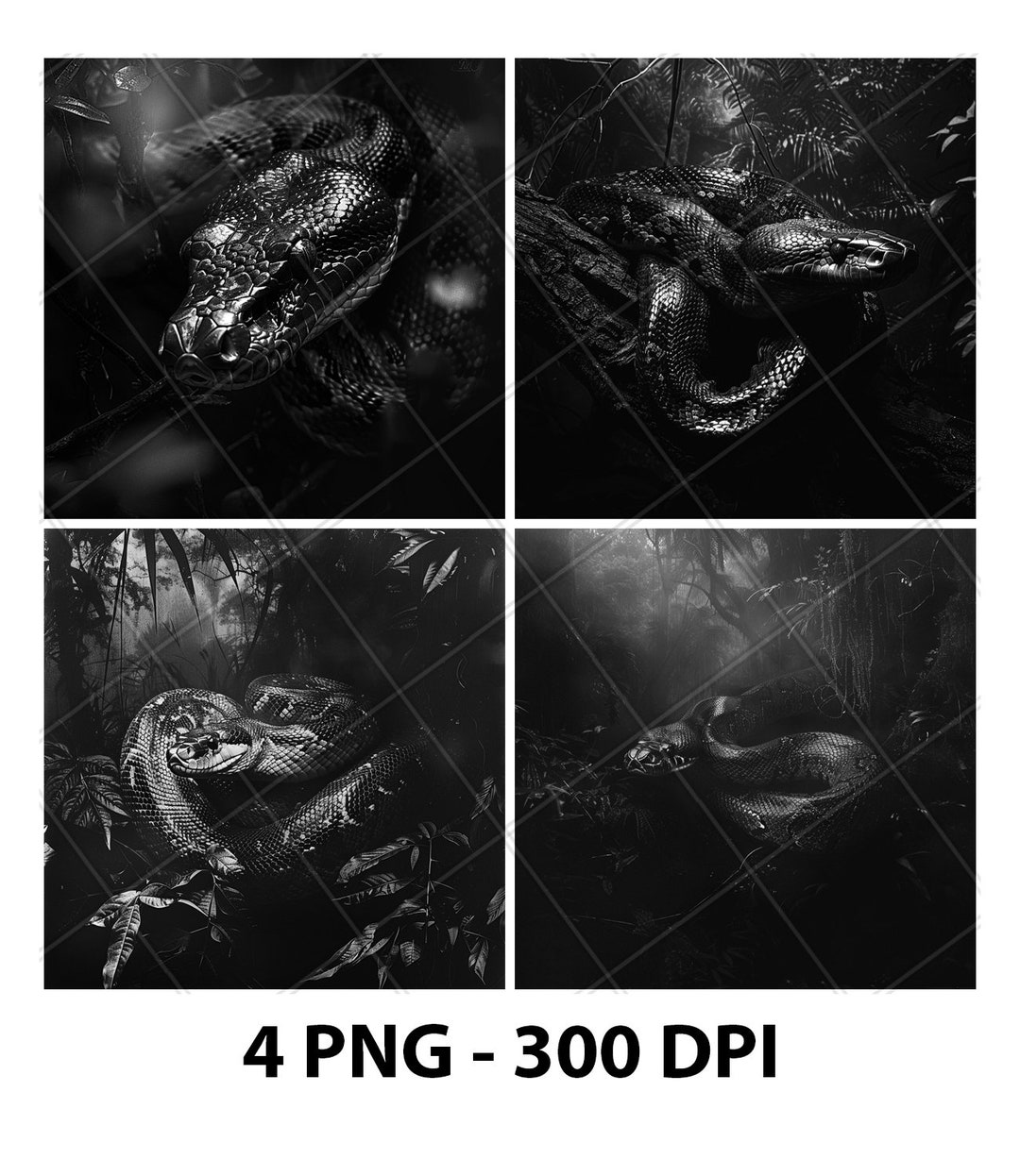 Anaconda Amazon Snake Python Laser Engraving File Slate PNG Coaster ...