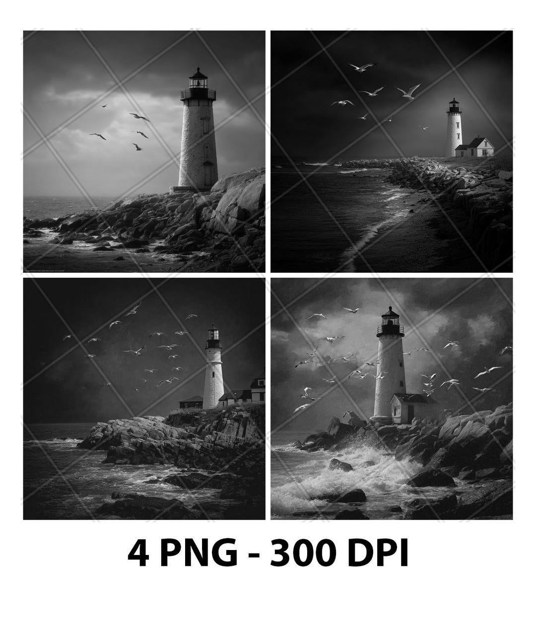 East Coast Atlantic Lighthouse Slate Engraving File Laser Engraved PNG ...