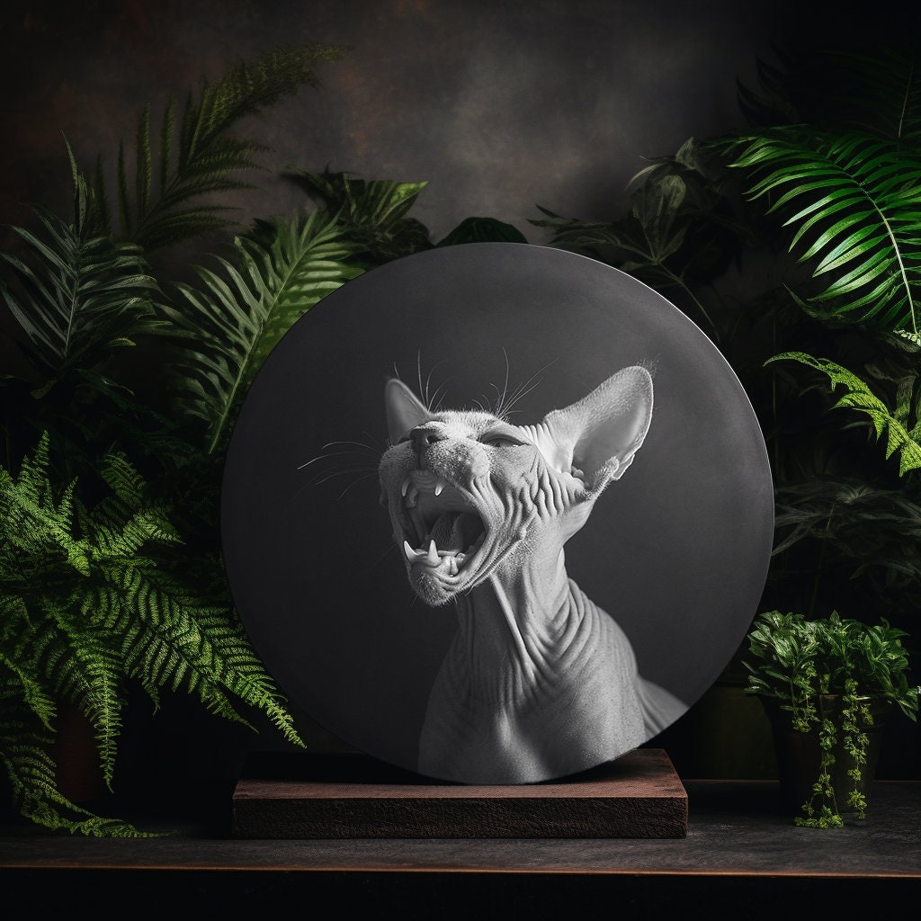 Sphynx Cat Breed Kitten Kitty Pet Laser Engraving File Slate PNG ...