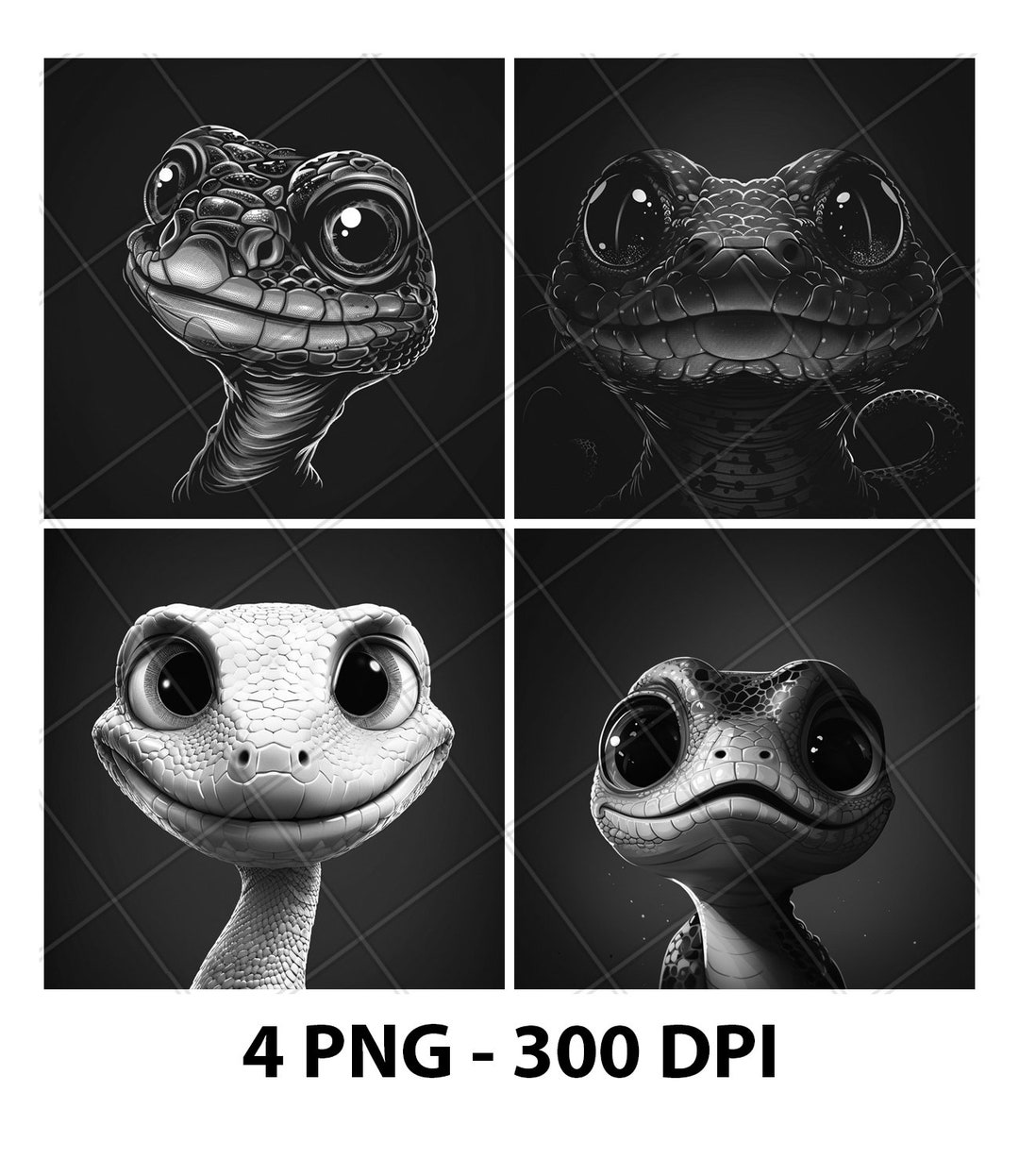 Baby Snake Young Gecko Lizard Reptile Laser Engraving File Slate PNG ...