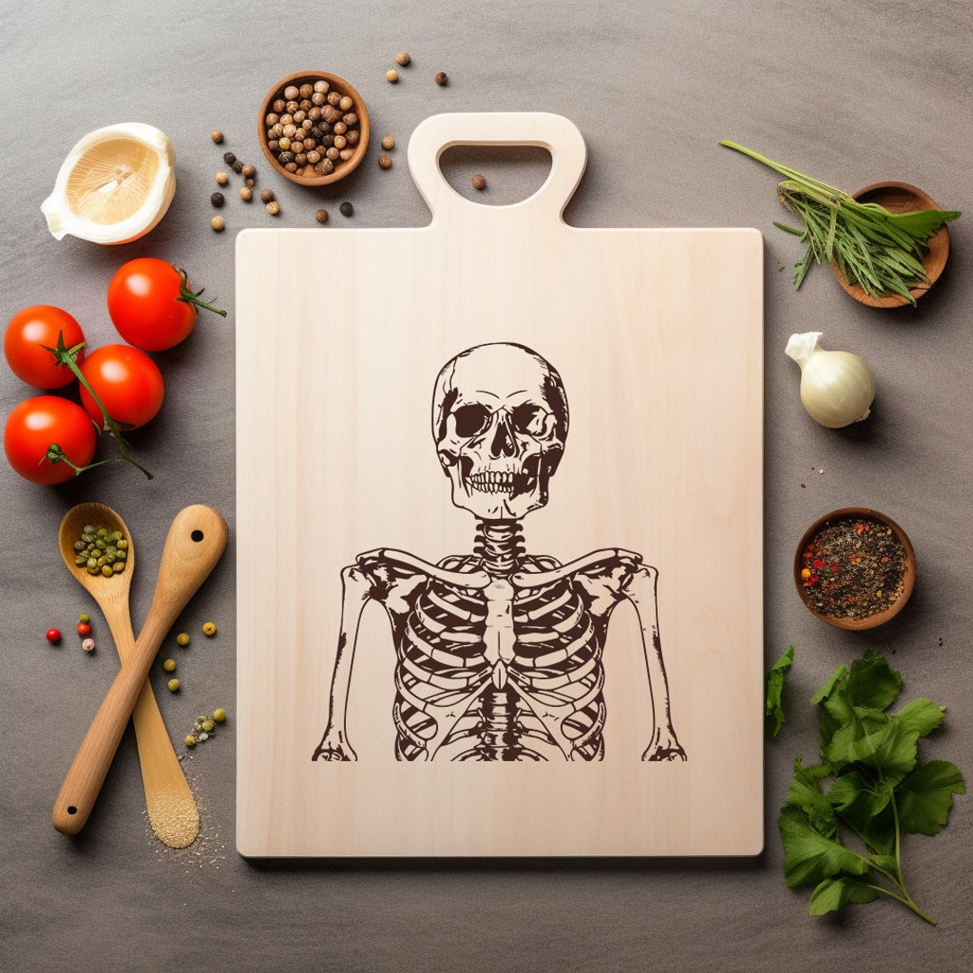 Human Skeleton Bones Halloween Anatomylaser Engraving File Slate PNG ...