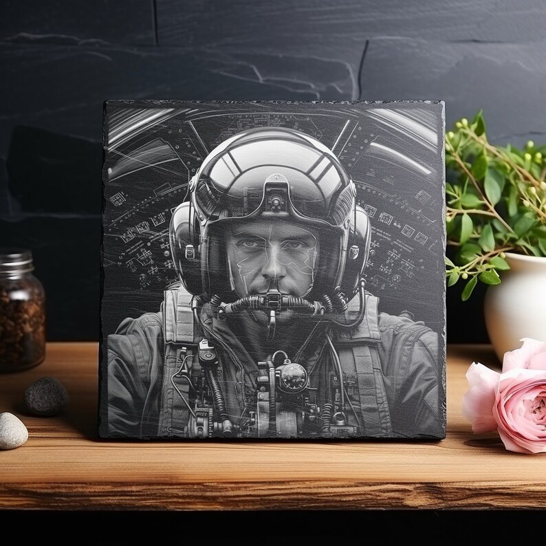 Pilot War Plane Fighter Jet Air Slate Engraving File Laser Engraved PNG ...