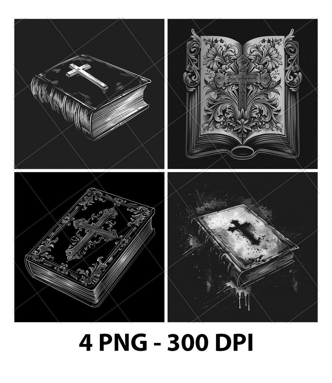 Holy Bible Catholic Christian Book Laser Engraving File Slate PNG ...