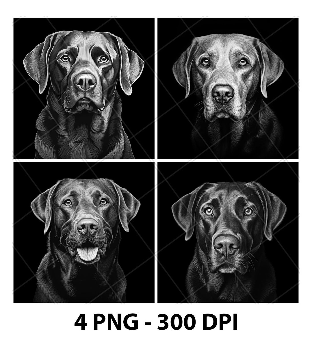 Labrador Dog Breed Portrait Laser Engraving File Slate PNG Coaster ...