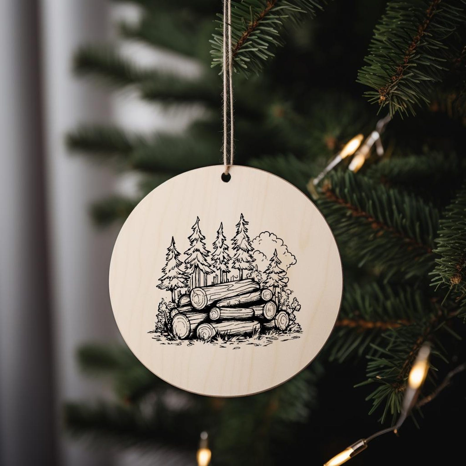 Firewood Timber Logs Tree Chops Laser File Wood Engraving PNG Kitchen ...