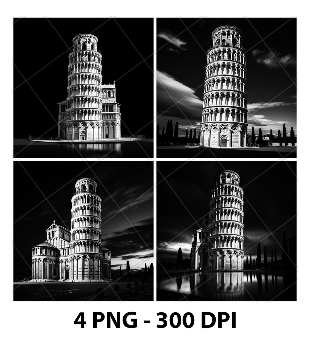 Leaning Tower of Pisa Cathedral Bell Laser Engraving File Slate PNG ...