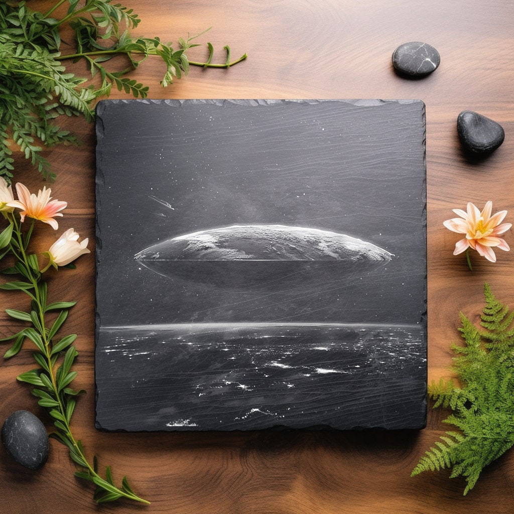 Flat Earth World Planet Map Globe Laser Engraving File Slate PNG ...