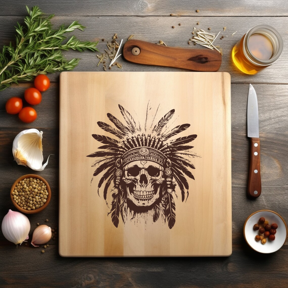 Skeleton Mexican Laser PNG File Engrave Wood Board Tray Charcuterie ...