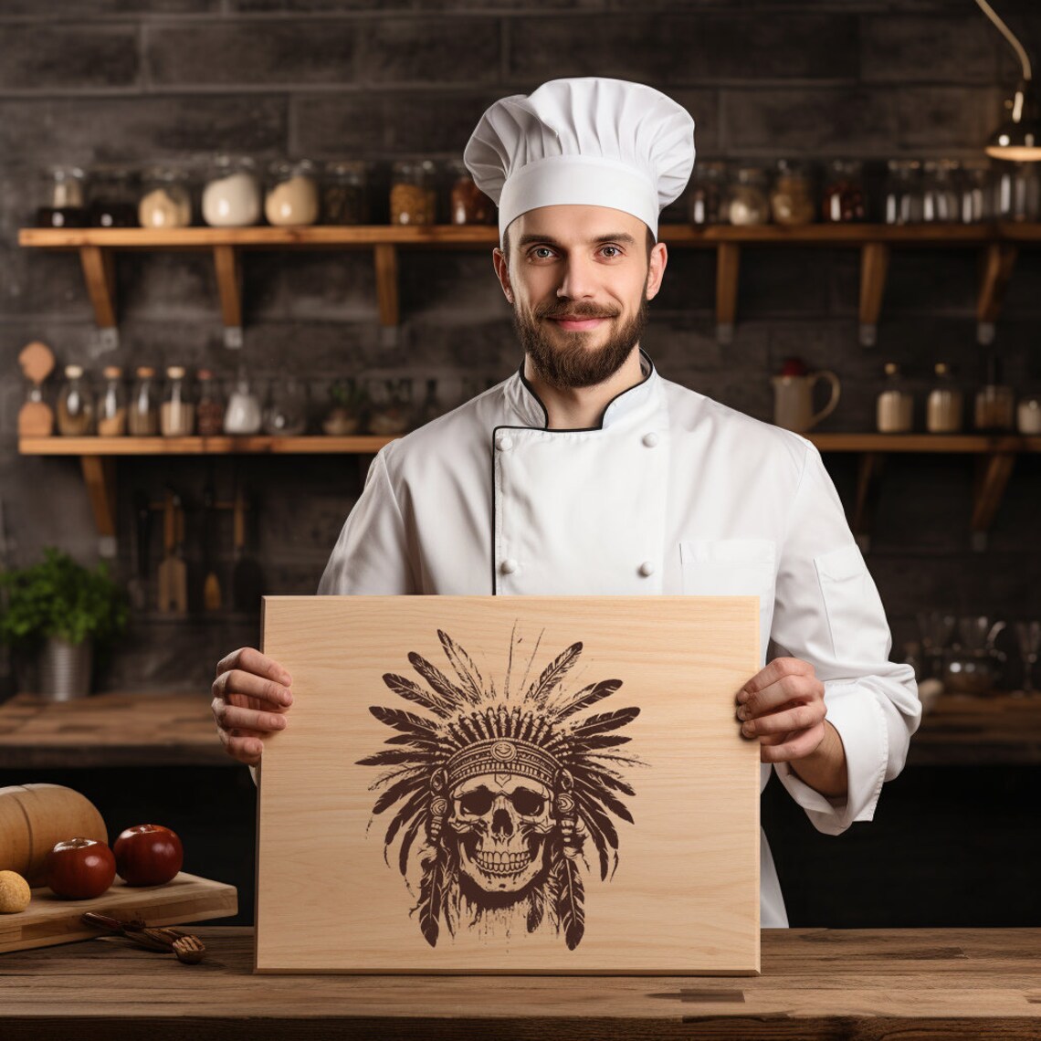 Skeleton Mexican Laser PNG File Engrave Wood Board Tray Charcuterie ...