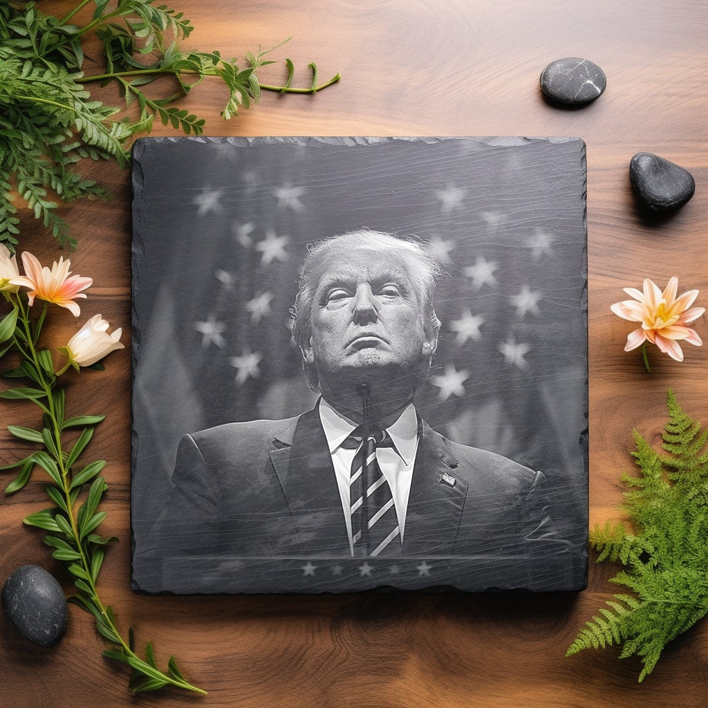 US President Podium Pose Donald Trump Laser Engraving File Slate PNG ...