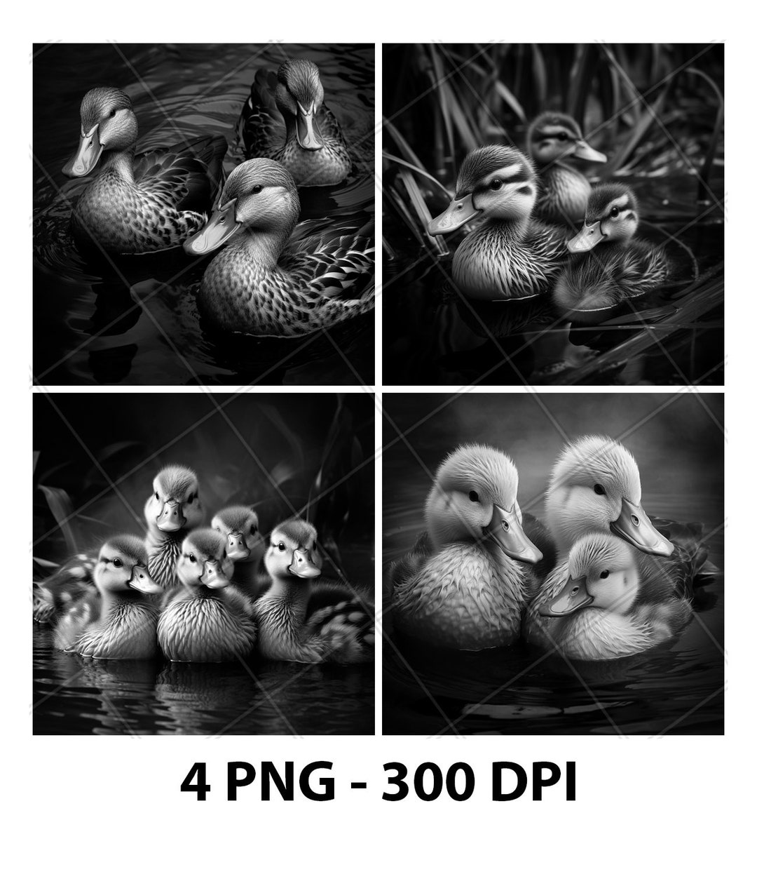 Ducklings River Swim Ducks Goose Slate Engraving File Wood Engrave PNG ...