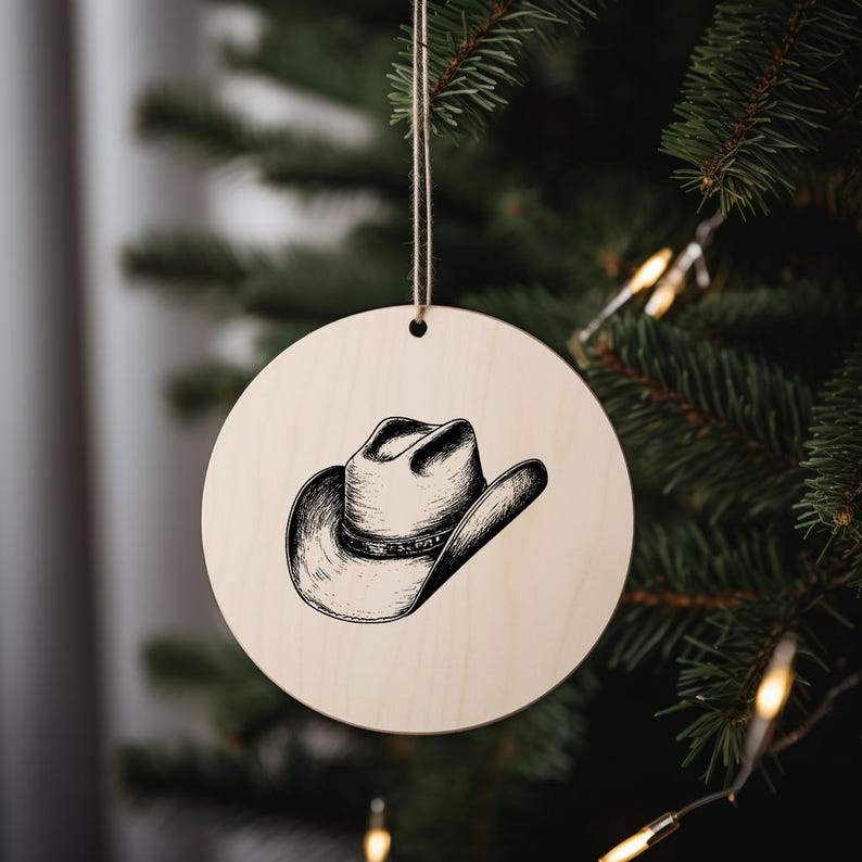 Cowboy Hat Cap Headgear Native Laser File Wood Engraving PNG Kitchen ...