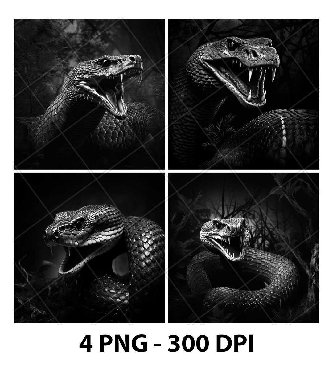 Snake Serpent Viper Python Anaconda Laser Engraving File Slate PNG ...