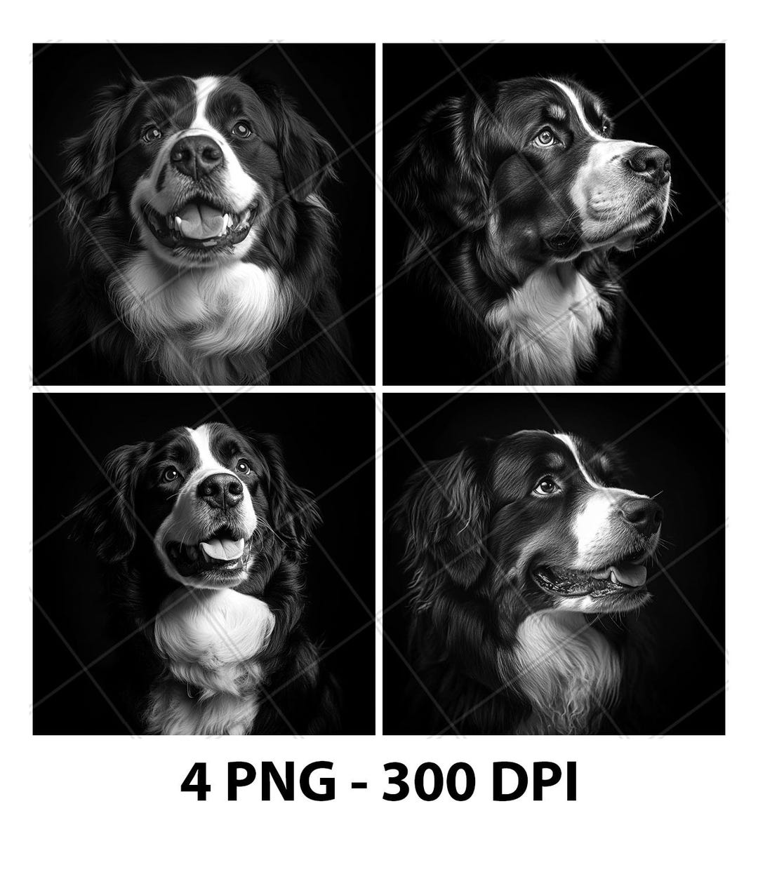 Bernese Mountain Dog Face Laser Engraving File Slate PNG Coaster Xtool ...