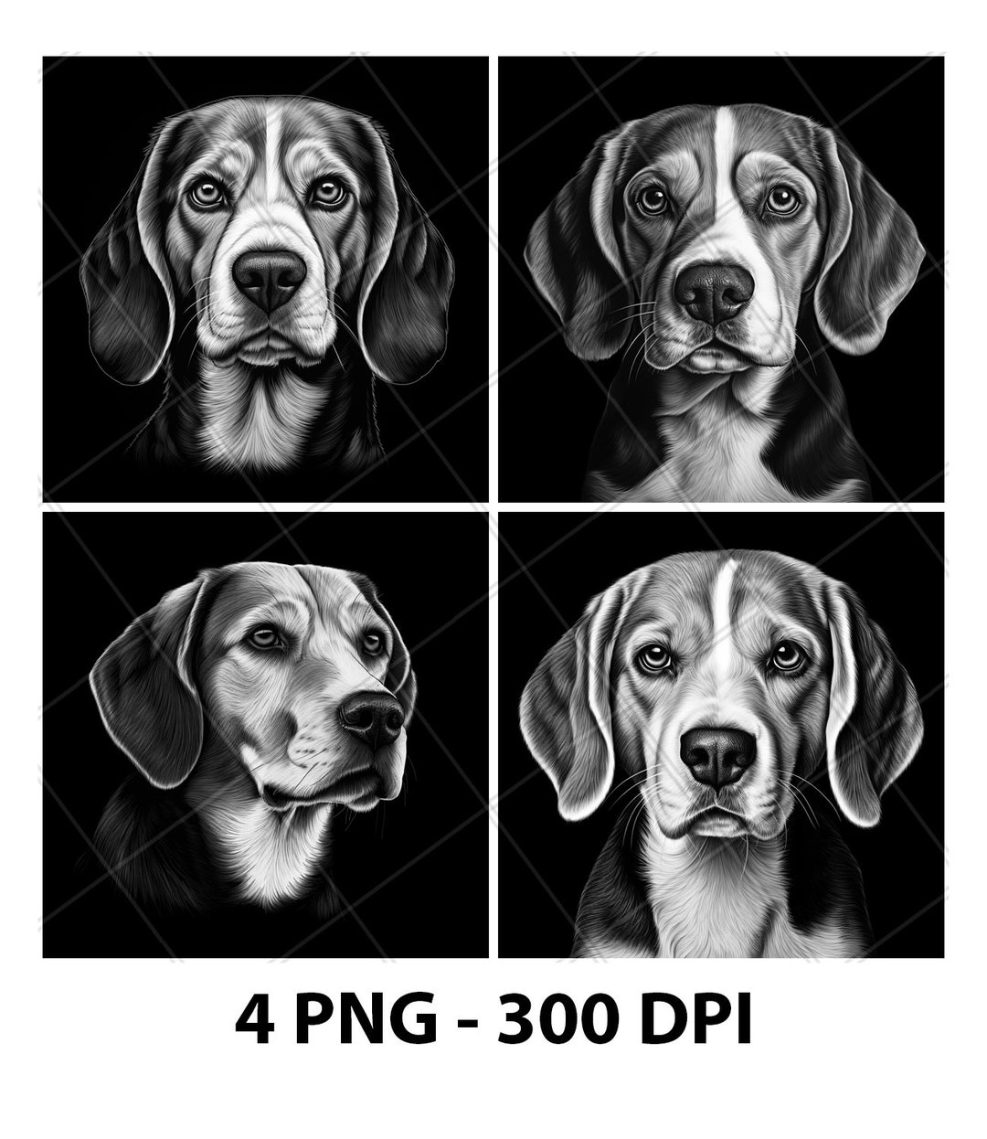 Beagle Dog Breed Puppy Pet Fur Laser Engraving File Slate PNG Coaster ...