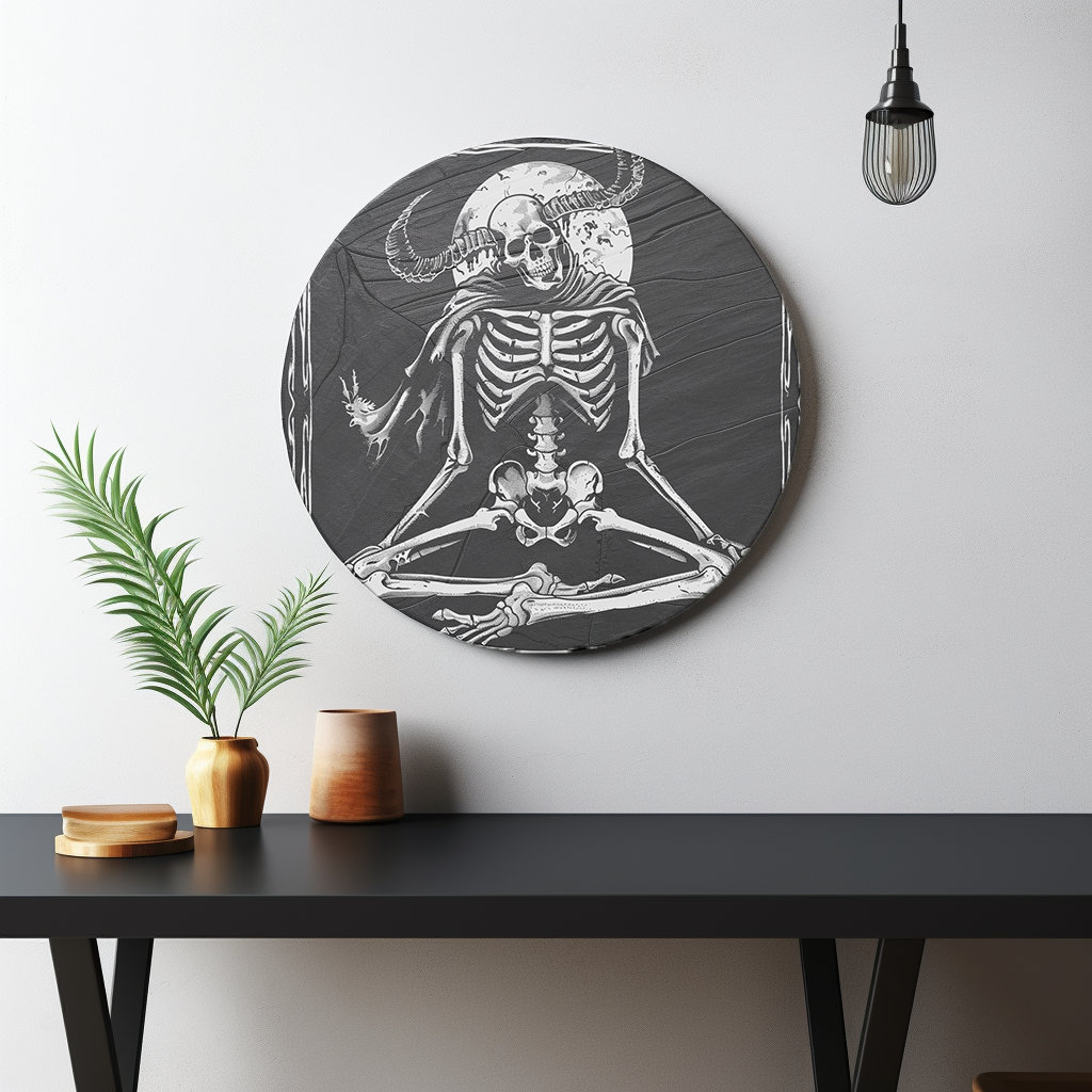 Scary Skeleton Grotesque Bones Laser Engraving File Slate PNG Coaster ...