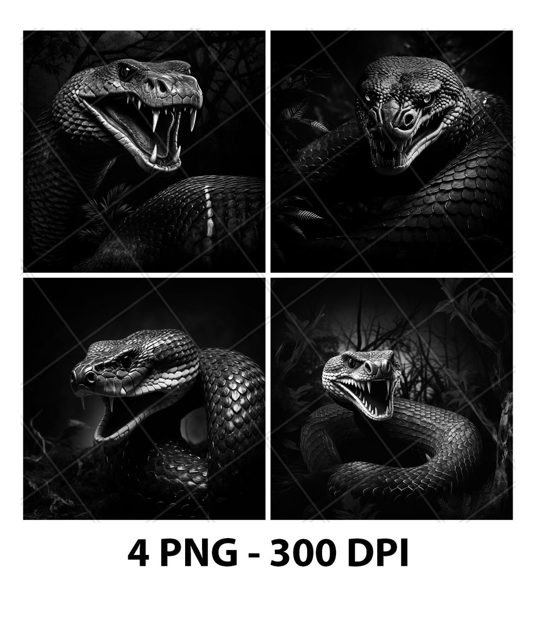 Forest Viper Snake Serpent Hiss Slate Engraving File Laser Engraved PNG ...