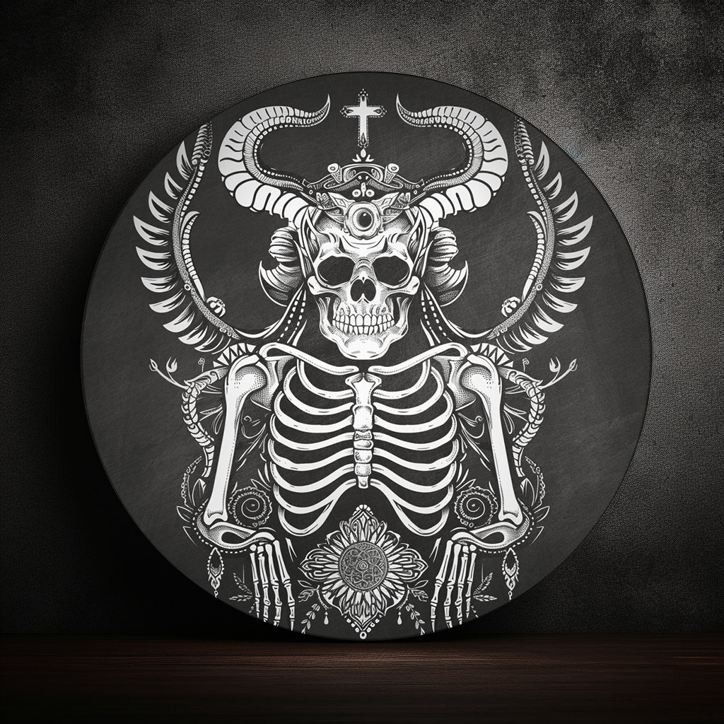 Scary Skeleton Grotesque Bones Laser Engraving File Slate PNG Coaster ...