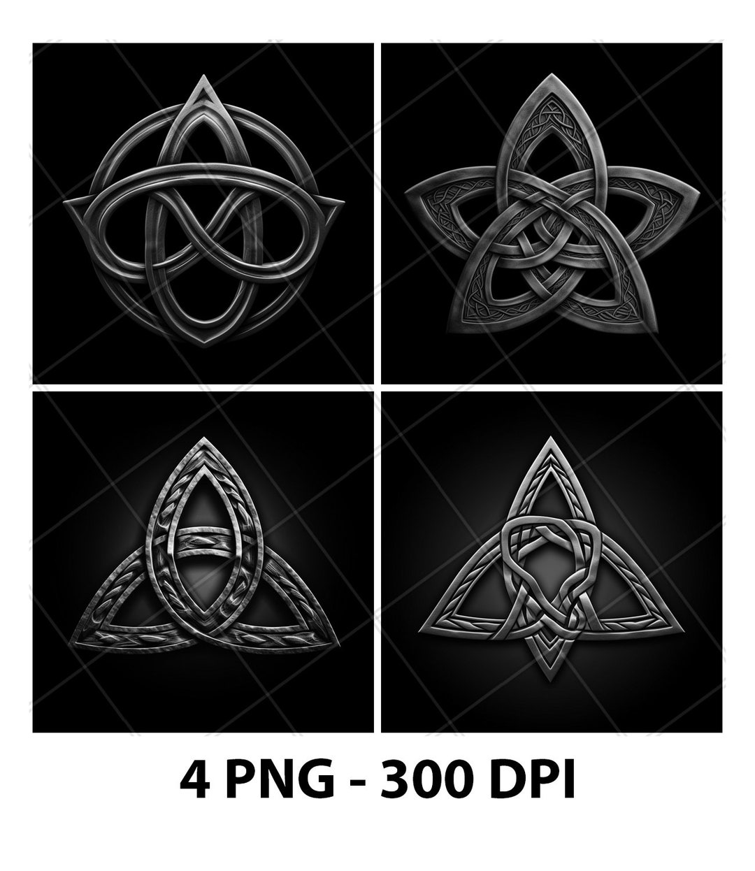 Celtic Knot Triangles Pattern Laser PNG File Slate Engraving Coaster ...