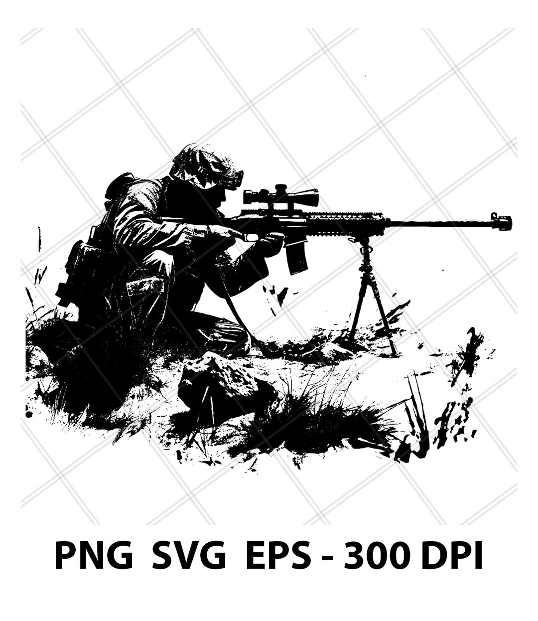 Military Sniper Army Laser PNG File Engrave Wood Board Tray Charcuterie ...