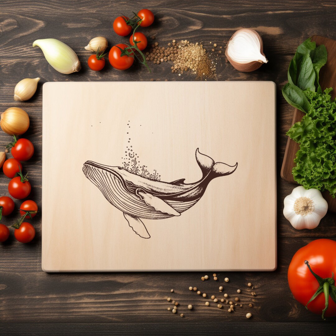 Giant Whale Sea Mammal Orca Ocean Animal Laser PNG File Engrave EPS SVG ...