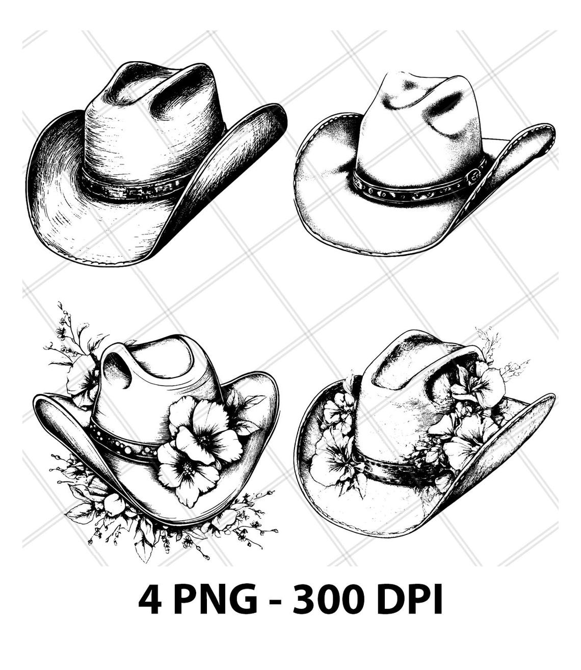 Cowboy Hat Cap Headgear Native Laser File Wood Engraving PNG Kitchen ...