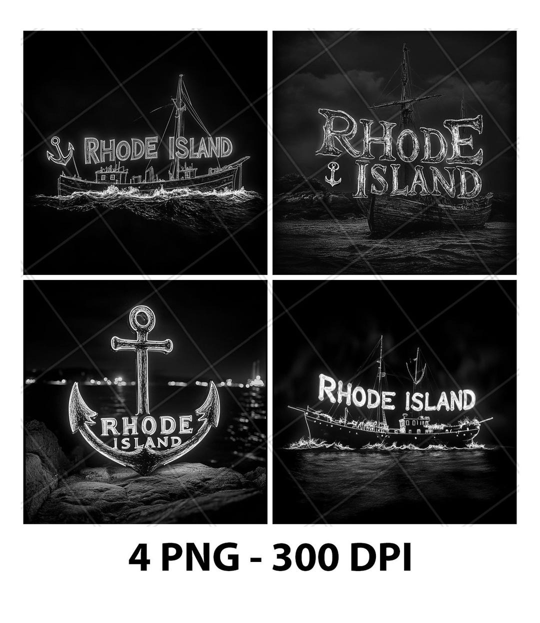 Rhode Island US State Anchor Sail Boat Laser Engraving File Slate PNG ...