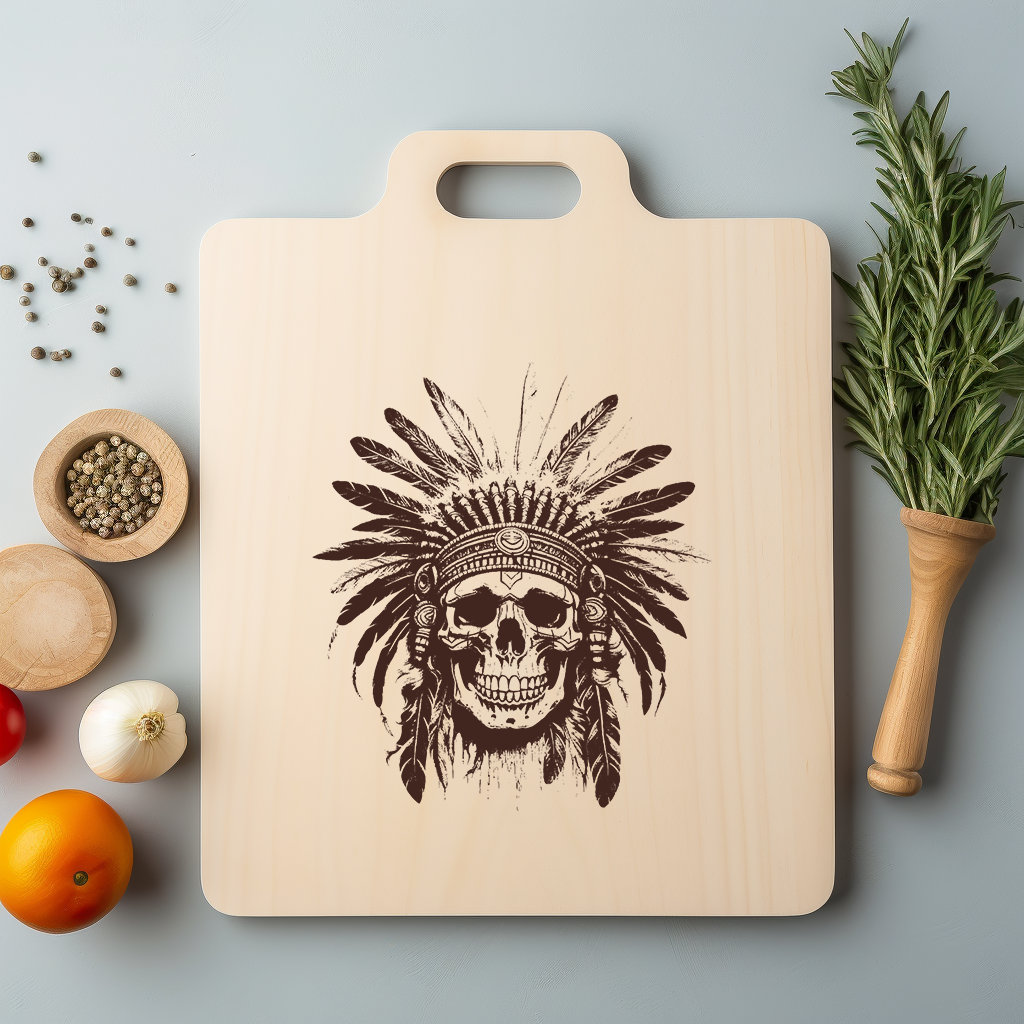 Skeleton Mexican Laser PNG File Engrave Wood Board Tray Charcuterie ...