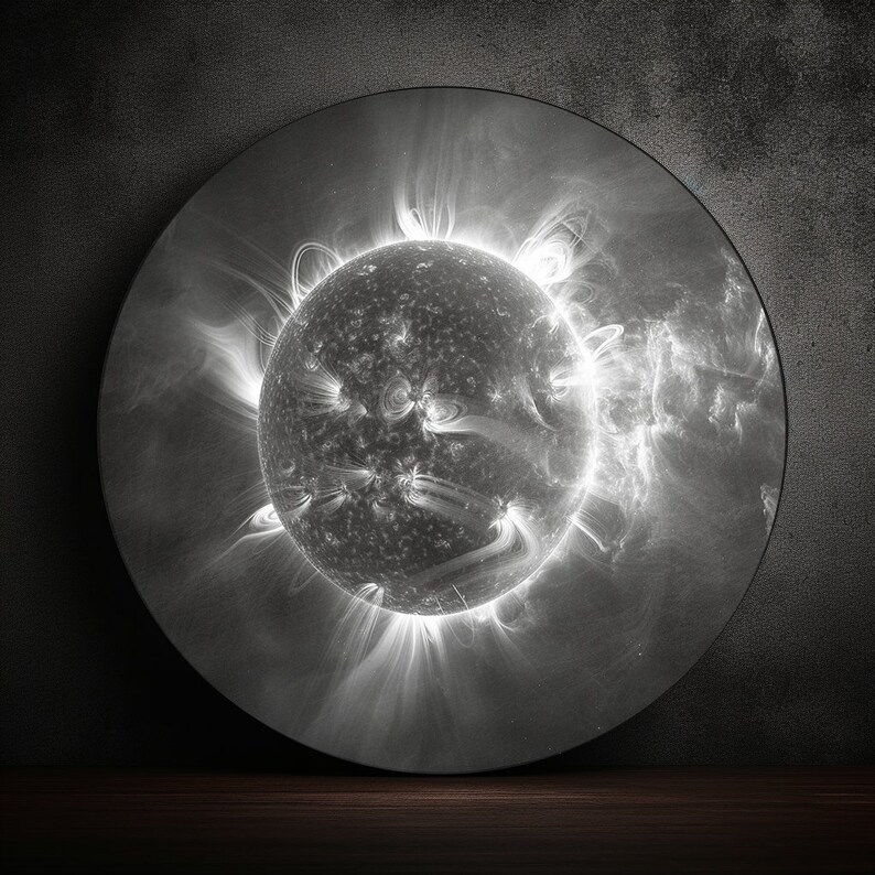 Sun Solar Flare Star Eclipse Giant Slate Engraving File Wood Engrave ...
