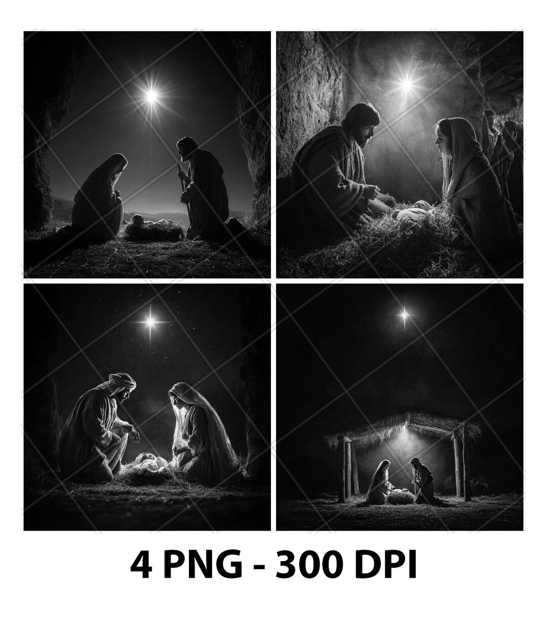 Nativity Birth of Christ Jesus Laser Engraving File Slate PNG Coaster ...