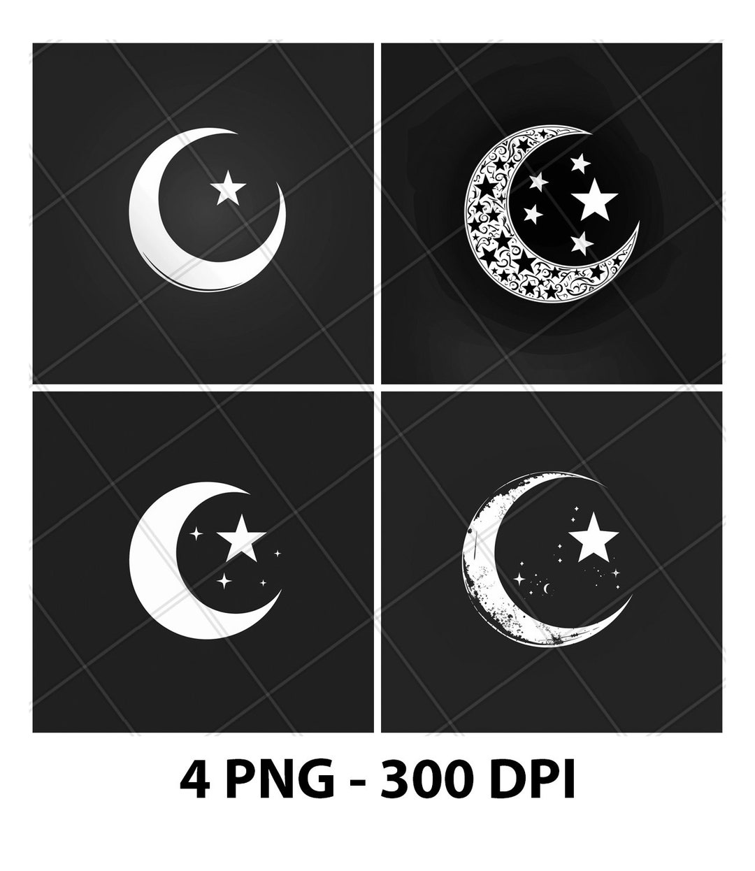 Muslim Islamic Moon Symbol Mosque Laser Engraving File Slate PNG ...