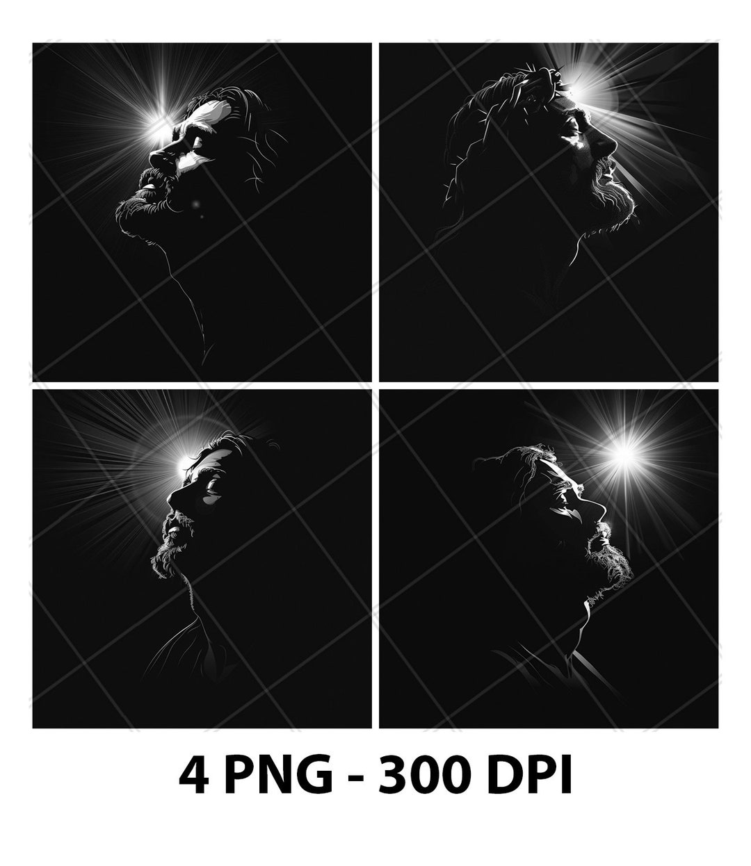 Jesus Christ Face Lord God Catholic Laser Engraving File Slate PNG ...