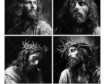Jesus Christ Praying Lord God Catholic Laser Engraving File Slate PNG ...