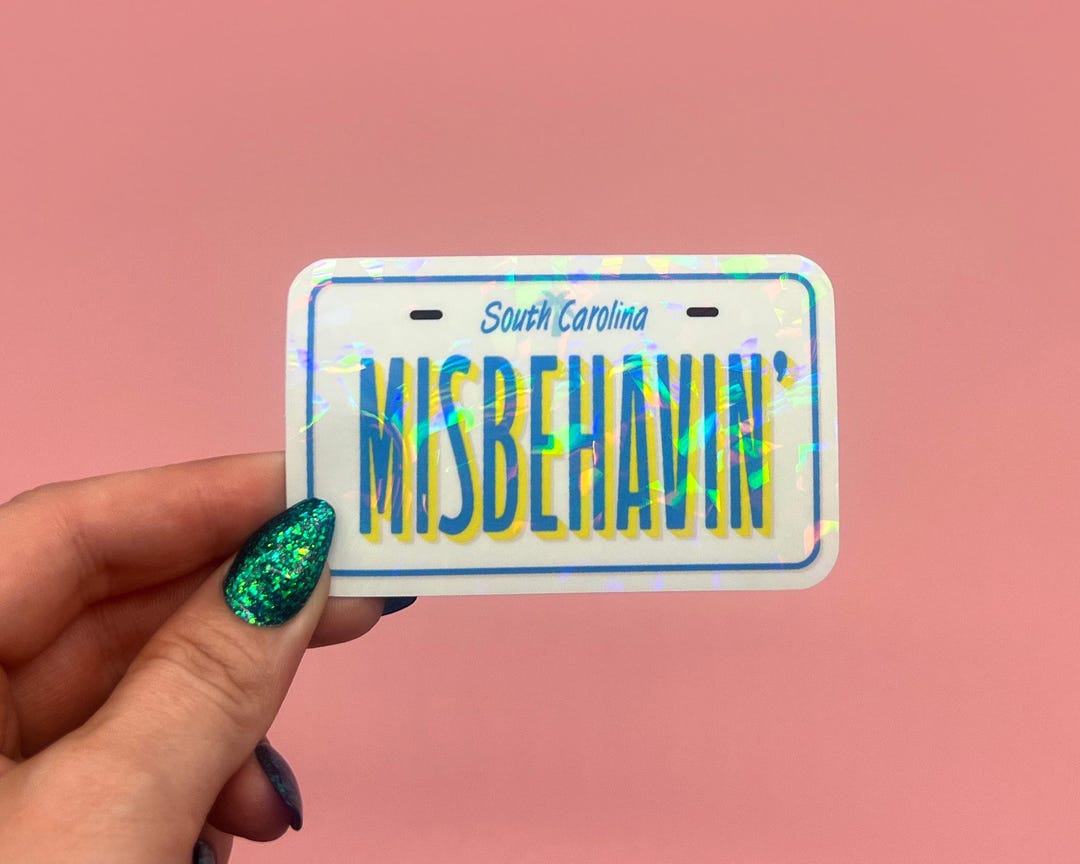 Misbehavin' Holographic Vinyl Sticker - Righteous Gemstones Fan Art - Etsy