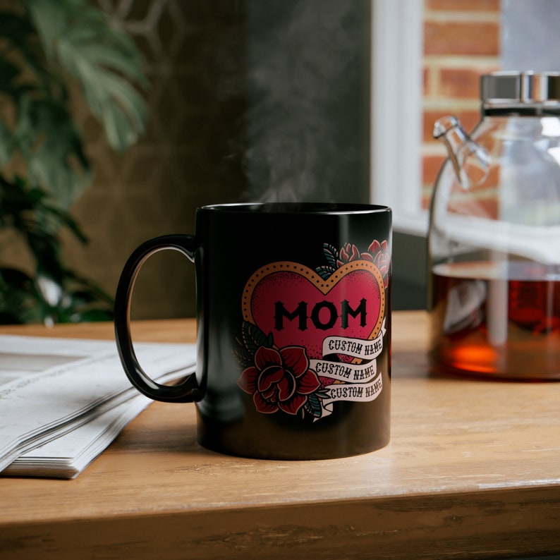 Personalized MOM Tattoo Mug - Custom Valentines or Mother’s Day Gift - Etsy