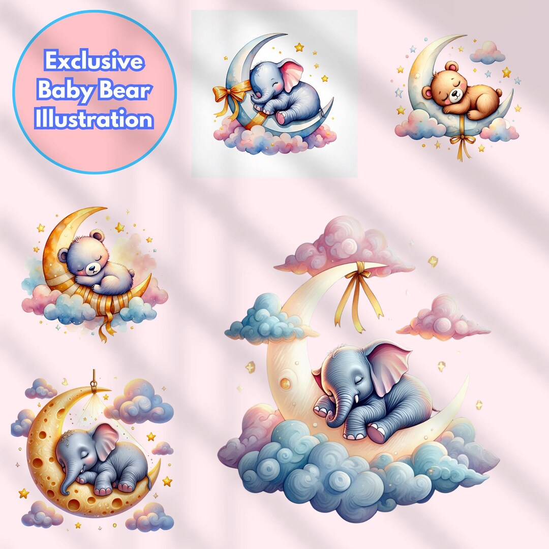 Adorable Baby Shower Bear Clipart - Cute Teddy Bear for Invitations ...