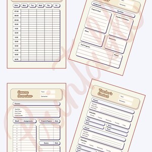 Student Project Planner, Digital Project Planner, Project Tracker ...