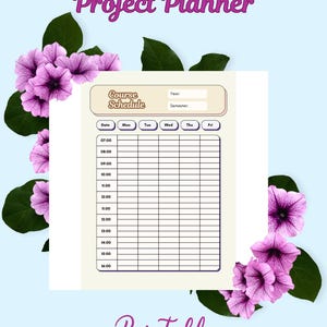 Student Project Planner, Digital Project Planner, Project Tracker ...