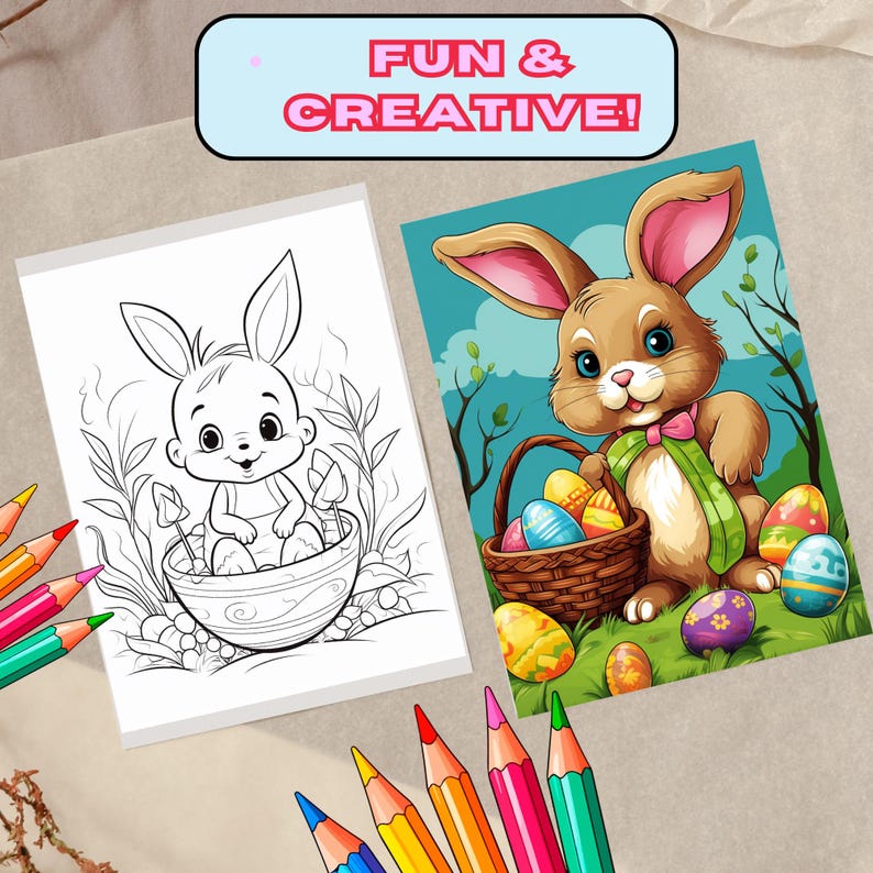 100 Easy Easter Coloring Pages for Kids, Simple Holiday Coloring Sheets ...