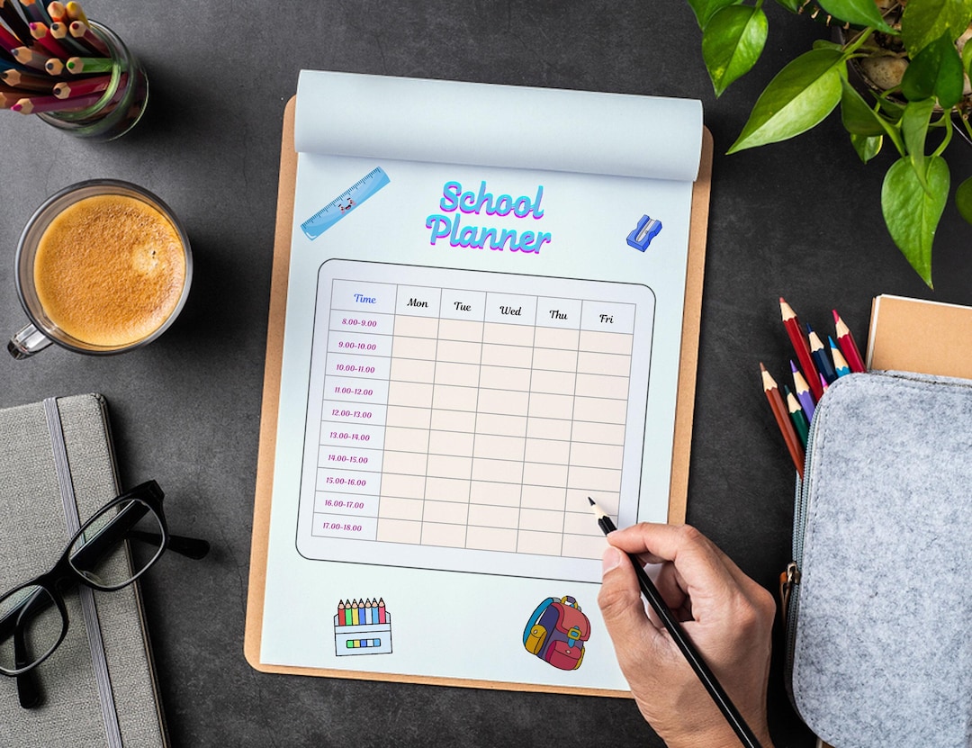 Printable School Planner Set, Digital Student Planner, Student ...