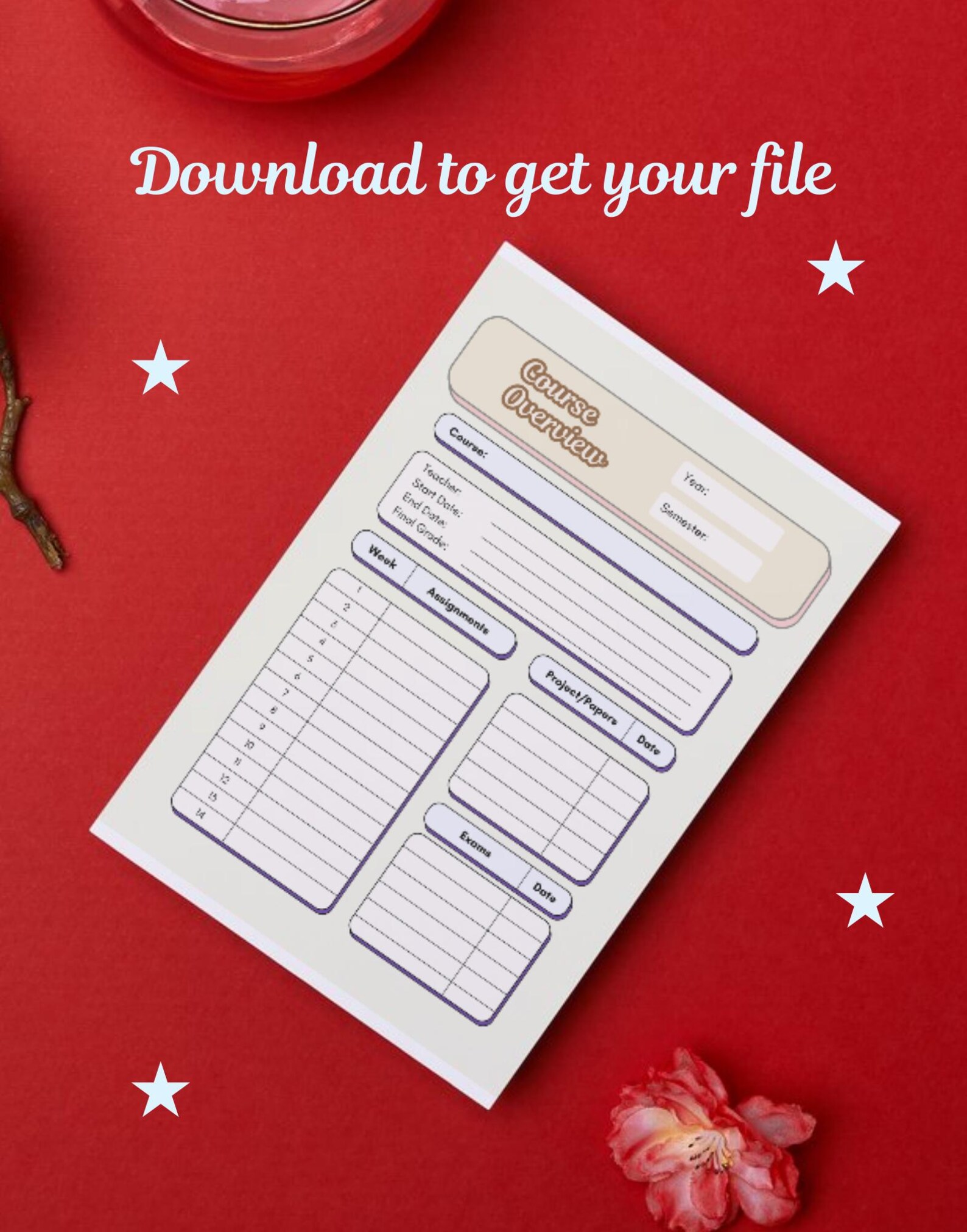 Student Project Planner, Digital Project Planner, Project Tracker ...