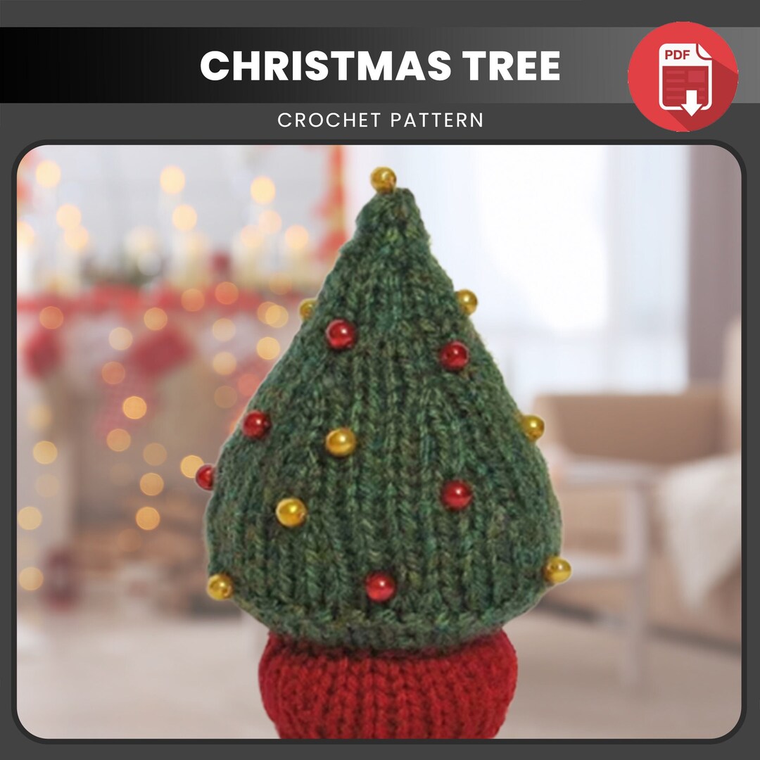 Cute Crochet Christmas Tree Pattern, Christmas Tree Pattern, English ...