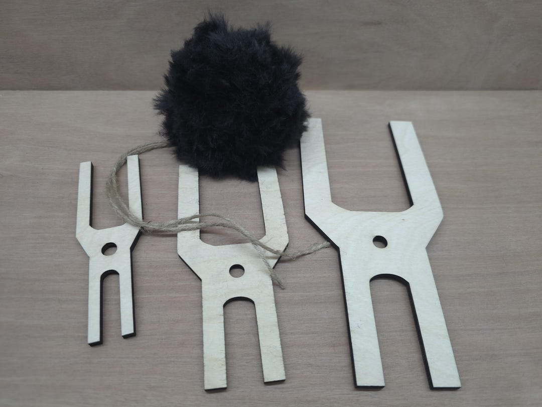 Pom Pom Tool - Pom Pom Maker Tool - Pom Pom Fork Set - Pom Pom Makers ...