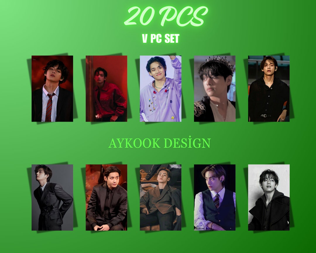 BTS V Photocard Set, Kim Taehyung Poster, Kim Taehyung Photocard, Bts ...