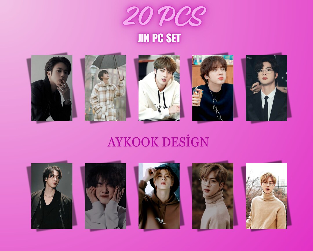 Bts - Jin Photocard Set, Bts Kim Seokjin, Jin Poster, Jin Pc, Bts ...