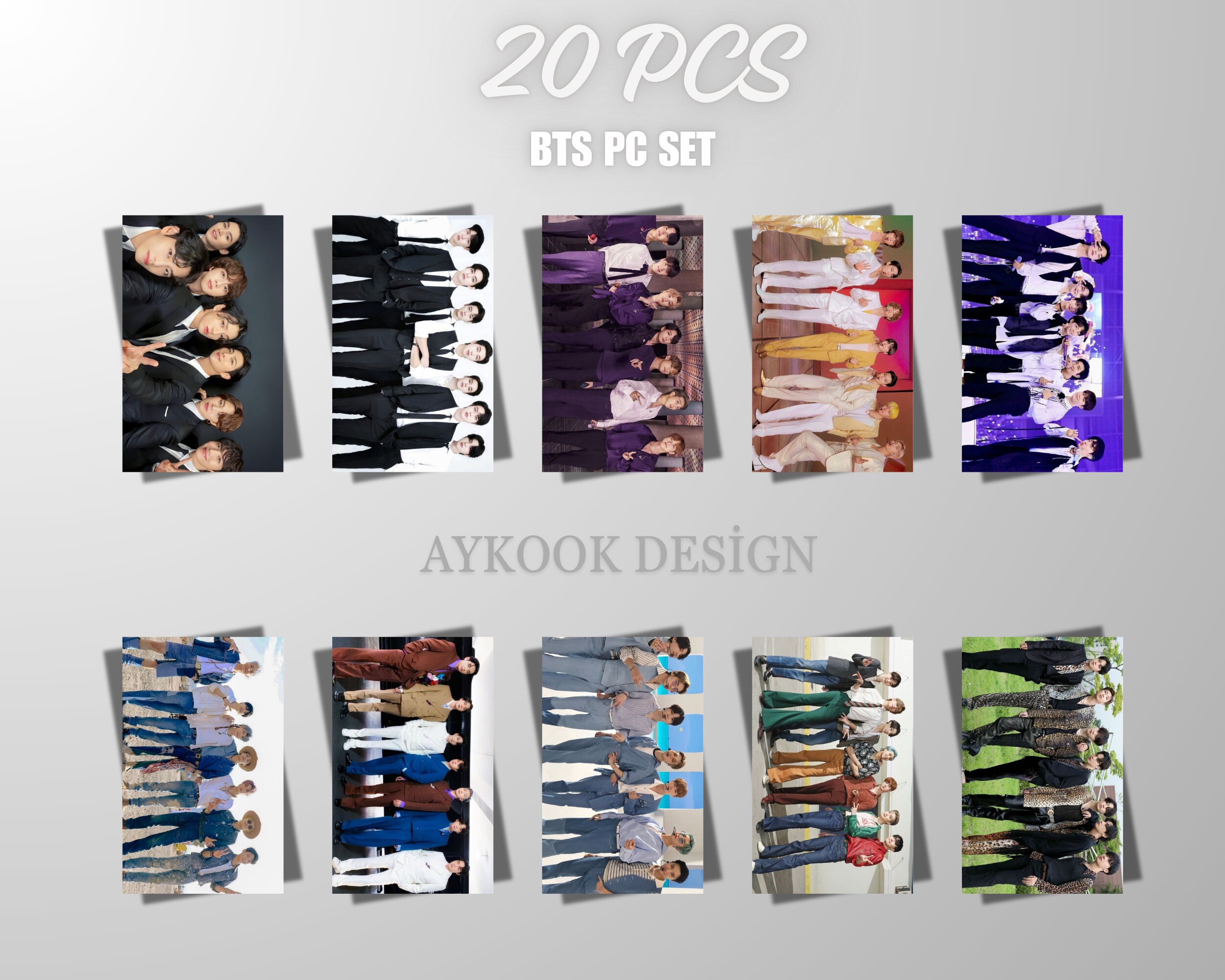 BTS Ot7 Photocard Set, Bts Ot7 Poster, Bts Ot7 Photocard, Bts Photocard ...