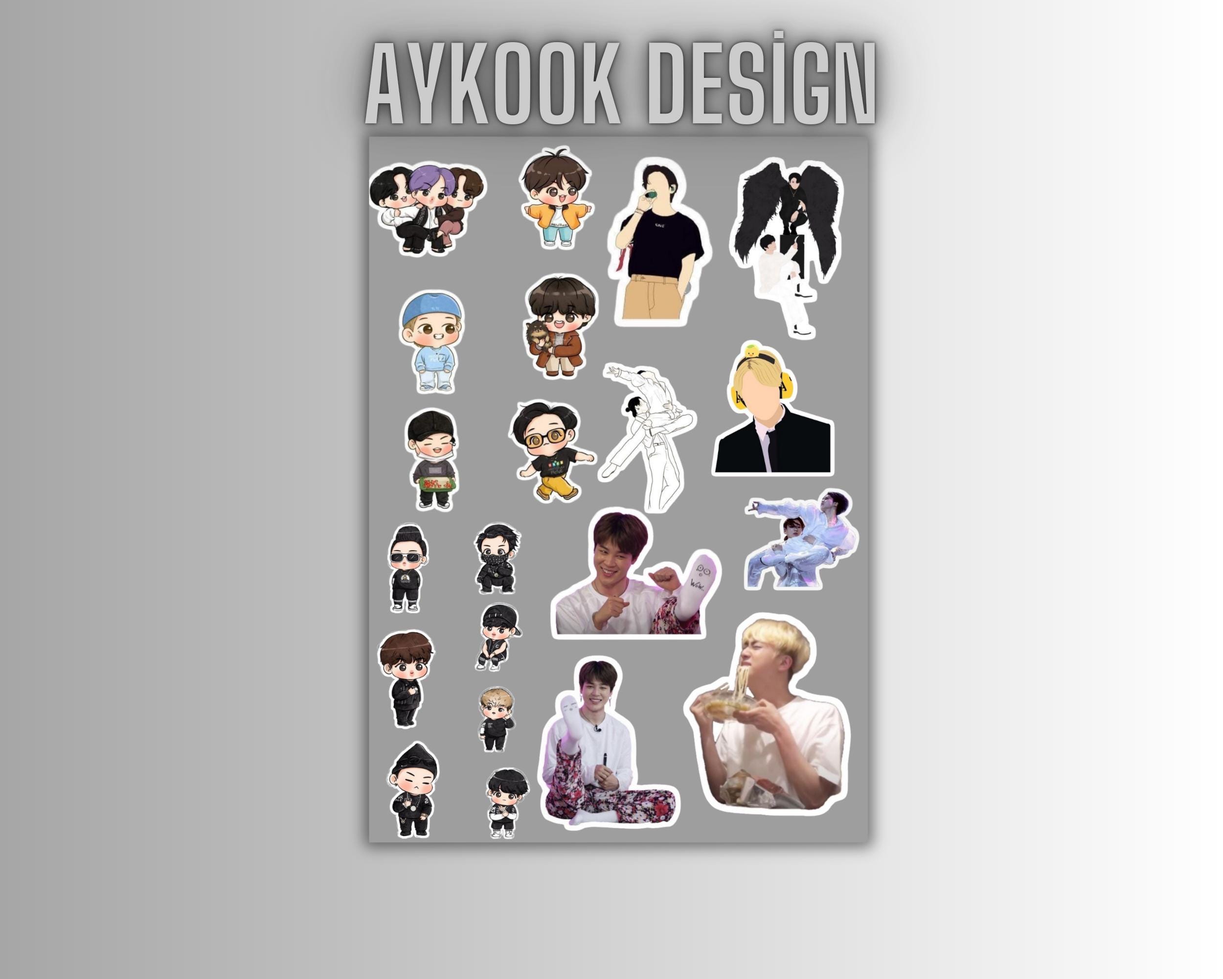 BTS Sticker Set, Rm Sticker, Jin Sticker, Suga Sticker, Jhope Sticker ...