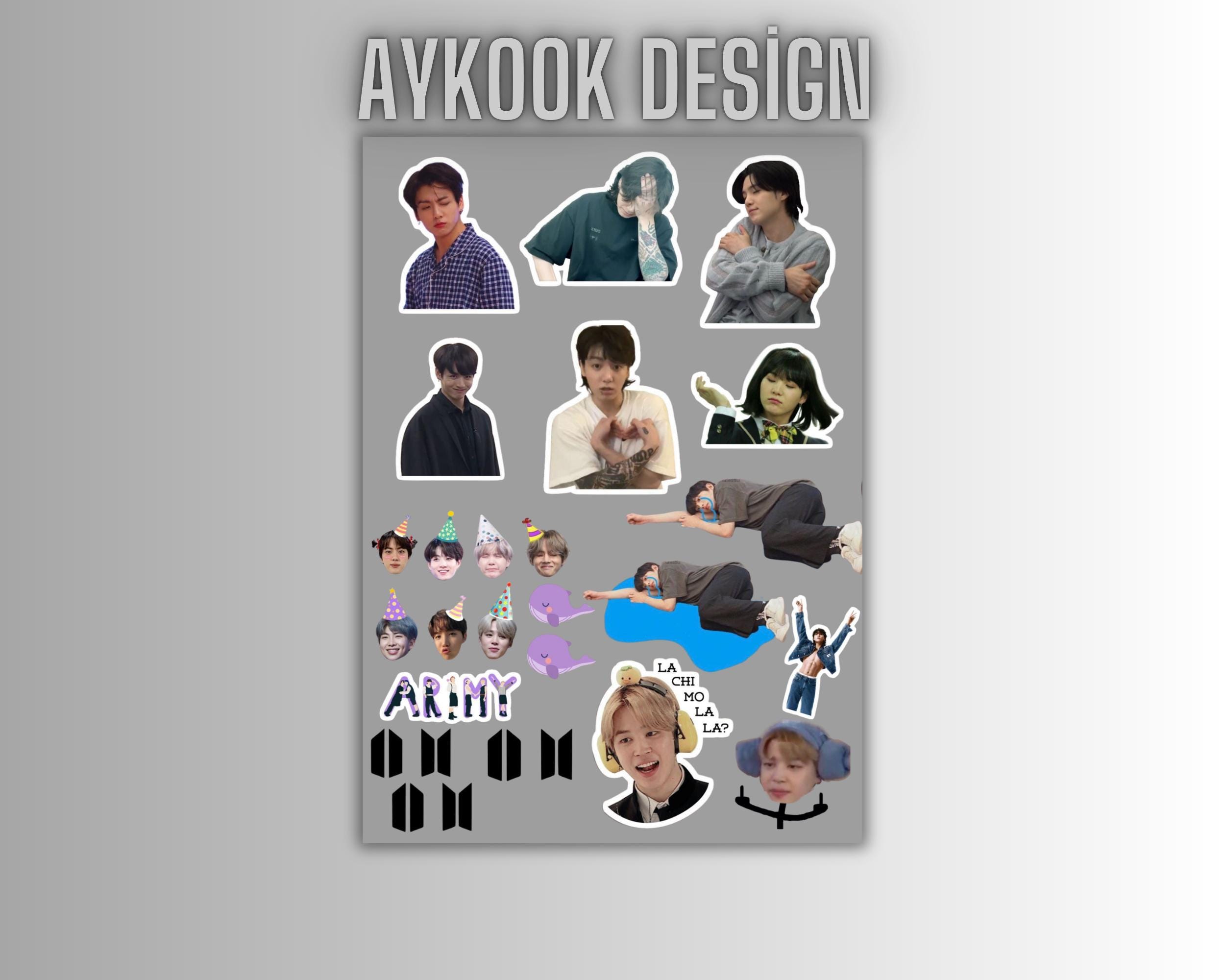 BTS Sticker Set, Rm Sticker, Jin Sticker, Suga Sticker, Jhope Sticker ...