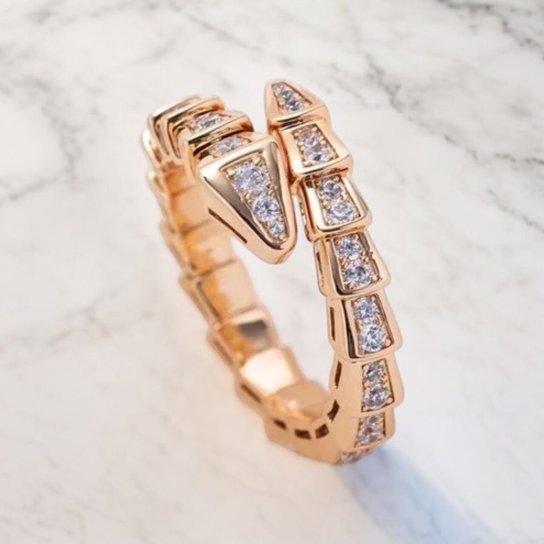 Snake Ring, Serpenti Viper Ring, Snake Bone Ring, 925 Sterling Silver ...